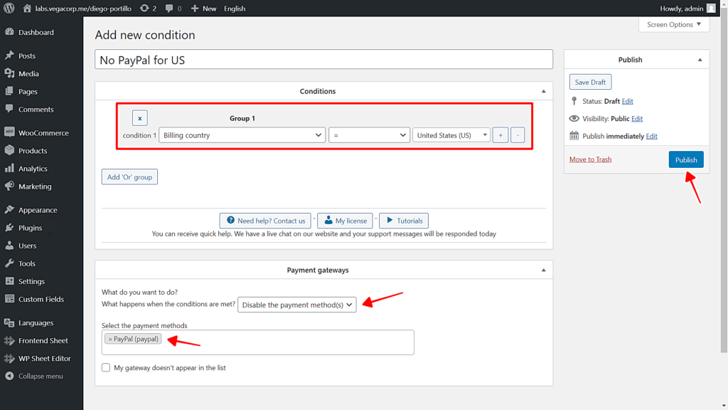 Woocommerce How To Disable Payment Method For A Country Wp Super Admins