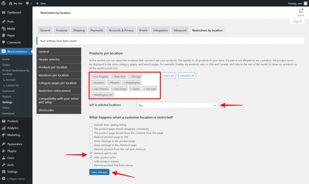 Woocommerce How To Restrict Products By City Location Restrictions