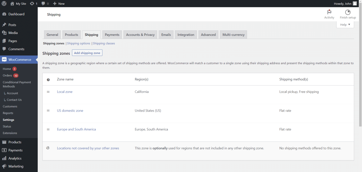Disable WooCommerce Payment Gateways by Shipping Method