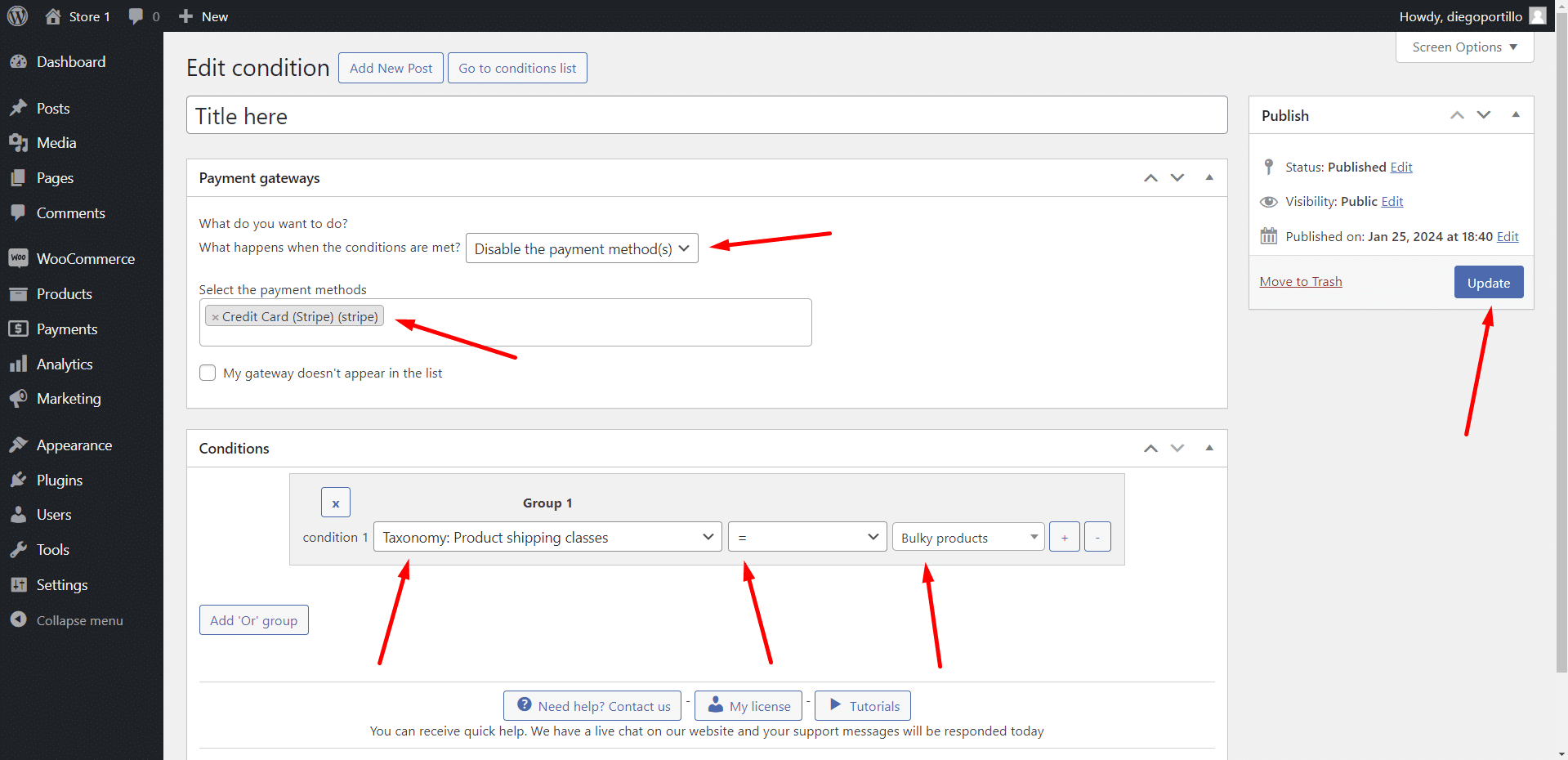 How To Disable Woocommerce Payment Gateways By Shipping Class Wp Super Admins